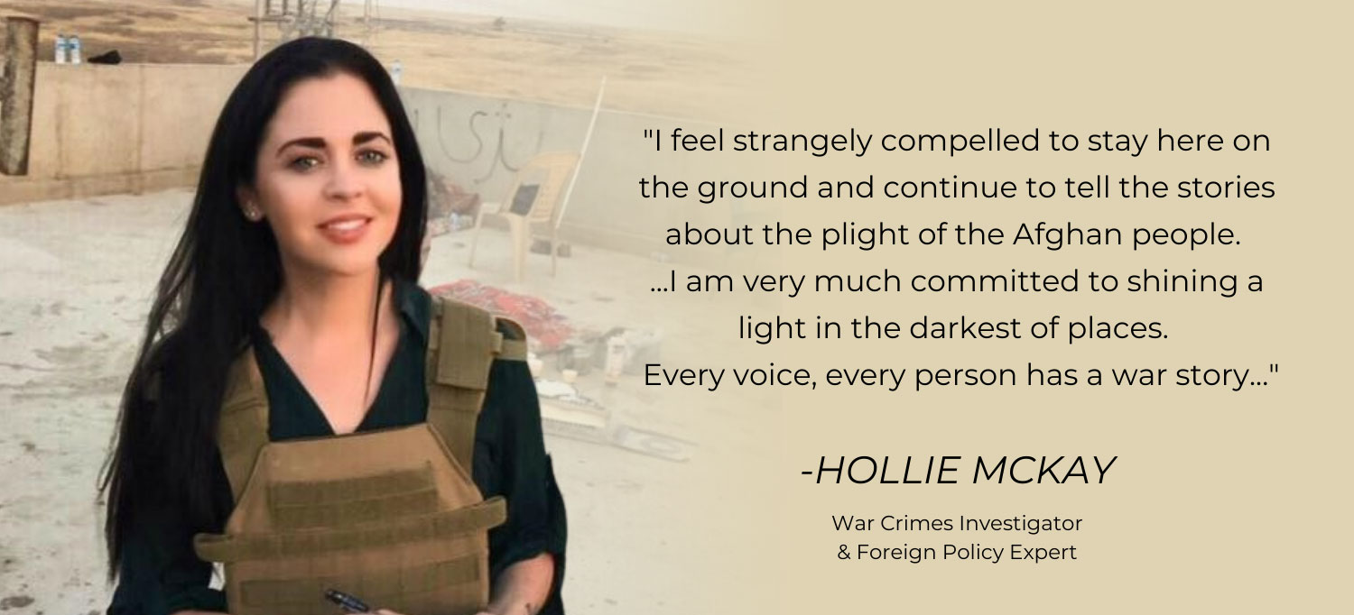 Hollie Mckay Shines Light In Dark Places While Living Under Taliban ...